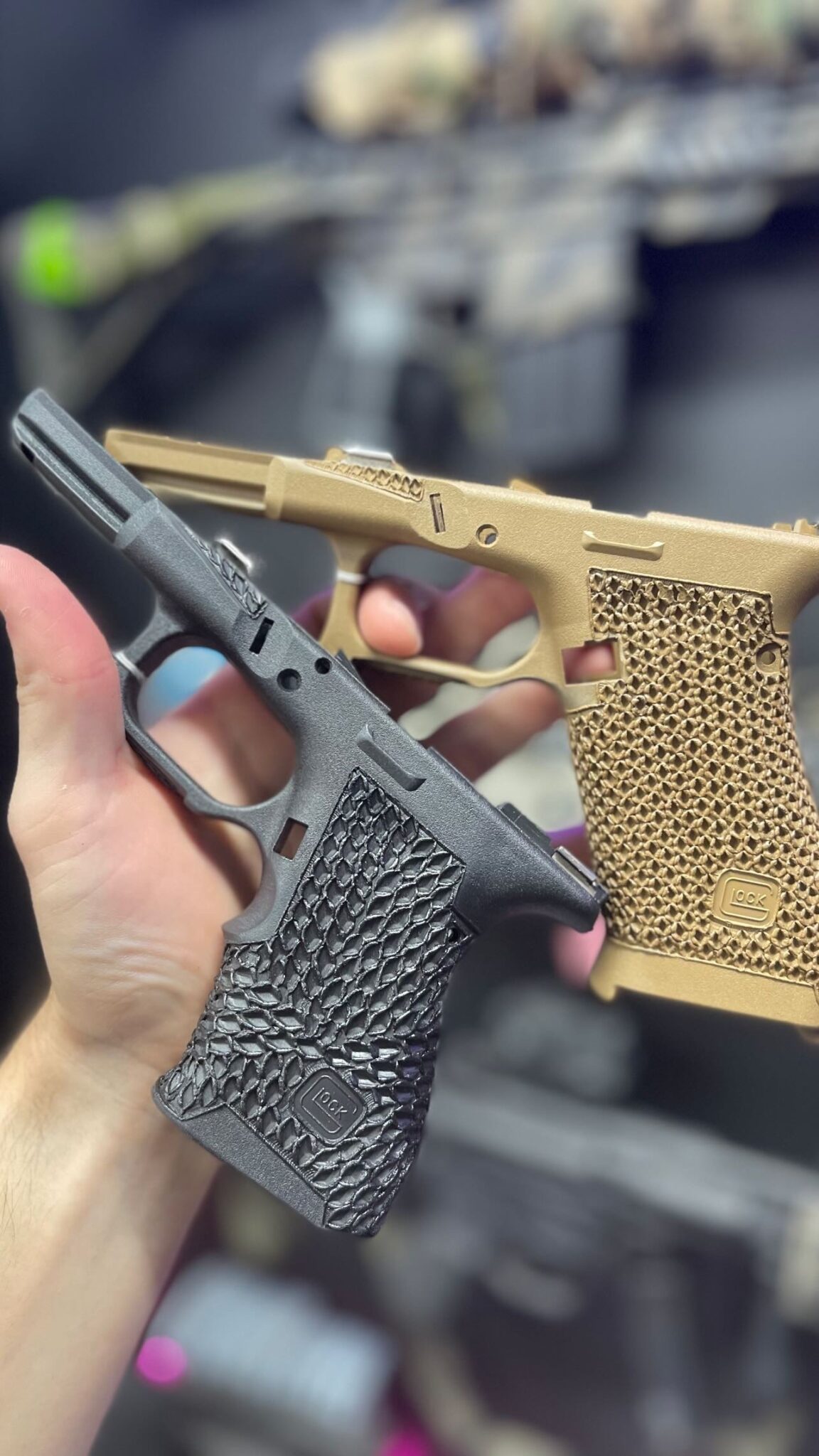 Stippled Glock Frames | LVStipple